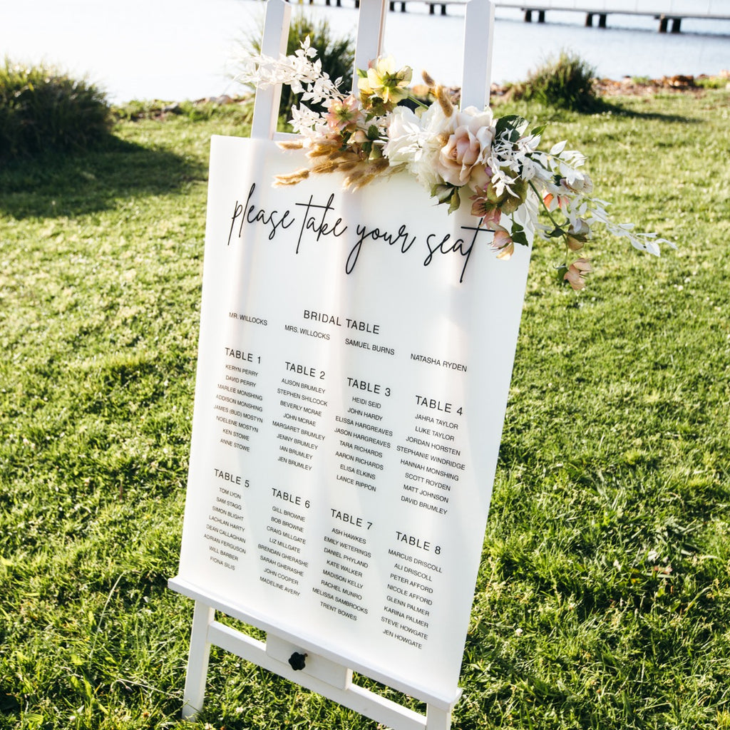 Elegant Wedding Seating Charts to Guide Your Guests in Style ...